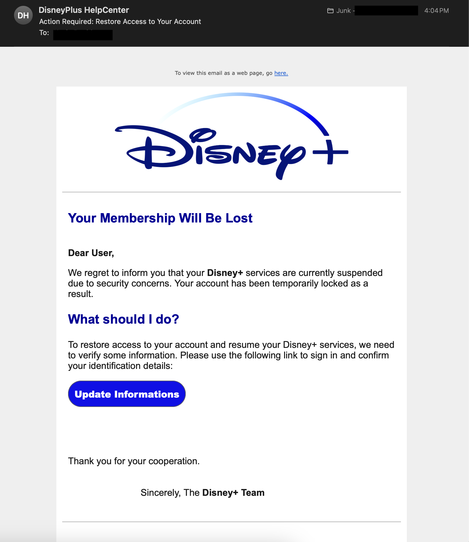 A Disney+ Email #Scam Is Making The Rounds | The IT Nerd